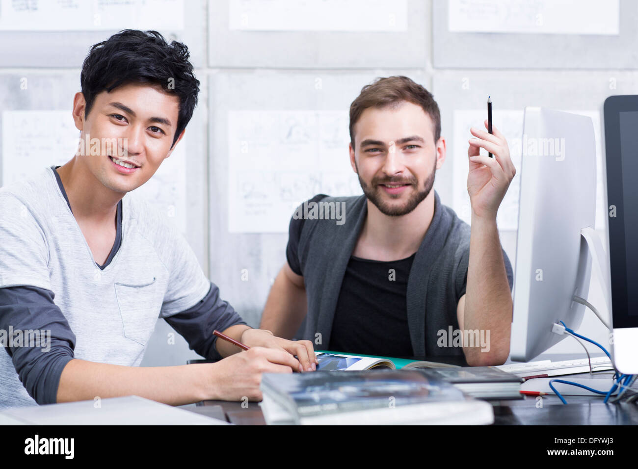 Portrait of office workers Stock Photo - Alamy