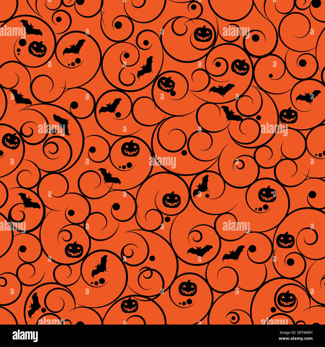 Halloween seamless pattern background vector illustration Stock Photo ...