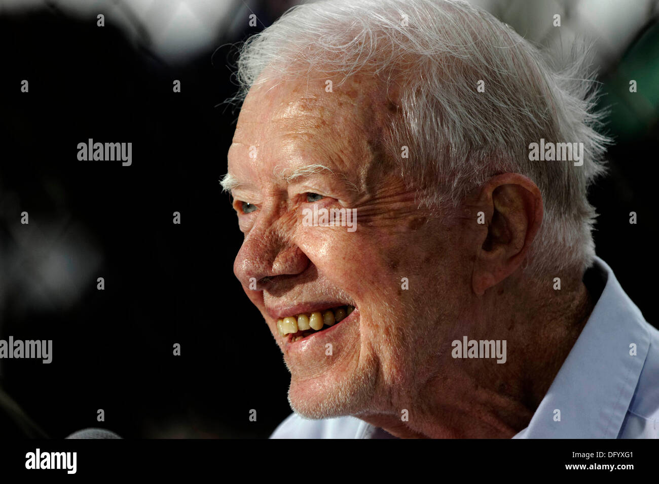 Former United States President Jimmy Carter pictured during a press ...