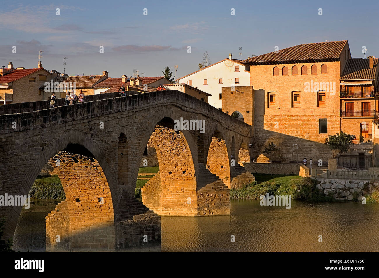 Medieval bridge way of st james hi-res stock photography and images - Alamy