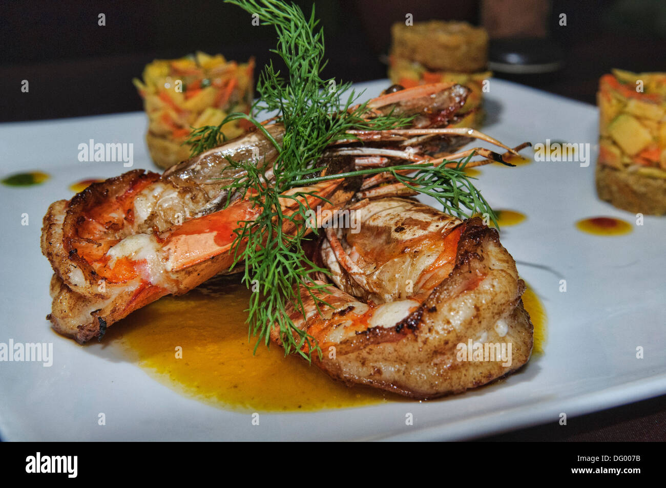 gourmet prawns served in Hanoi, Vietnam Stock Photo - Alamy