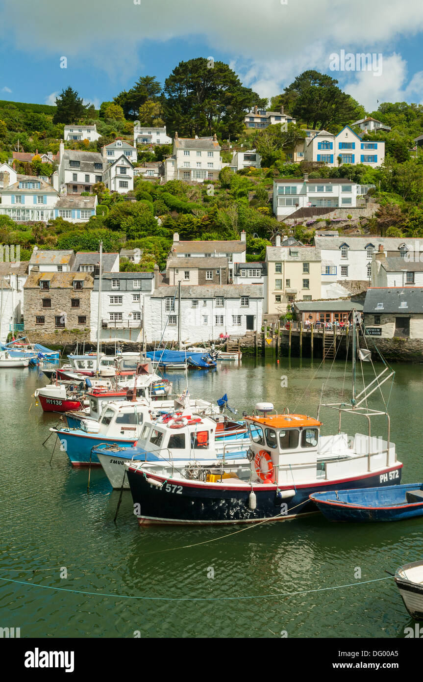 Harbour at Polperro, Cornwall, England Stock Photo - Alamy