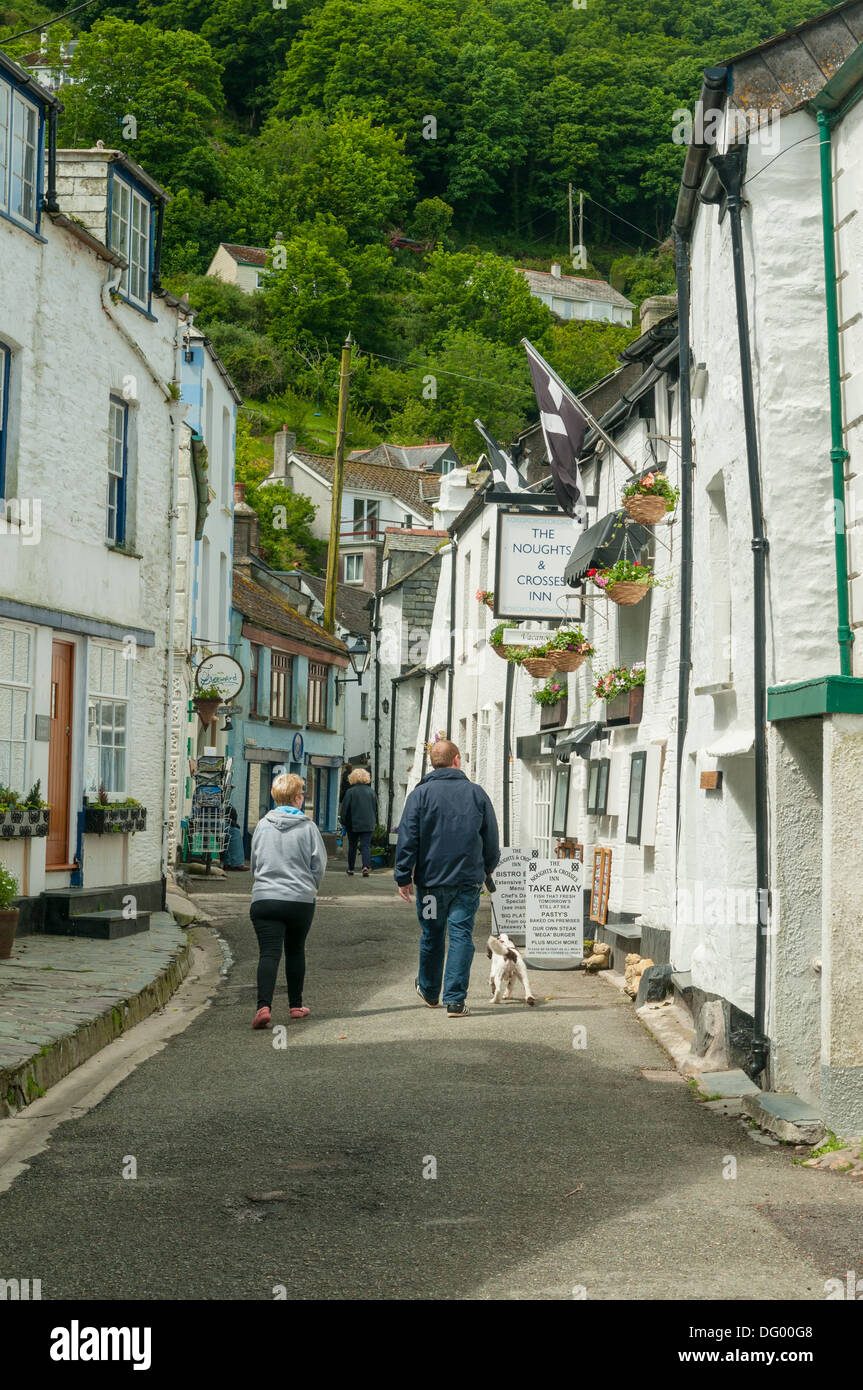 Narrow Street in Polperro, Cornwall, England Stock Photo - Alamy