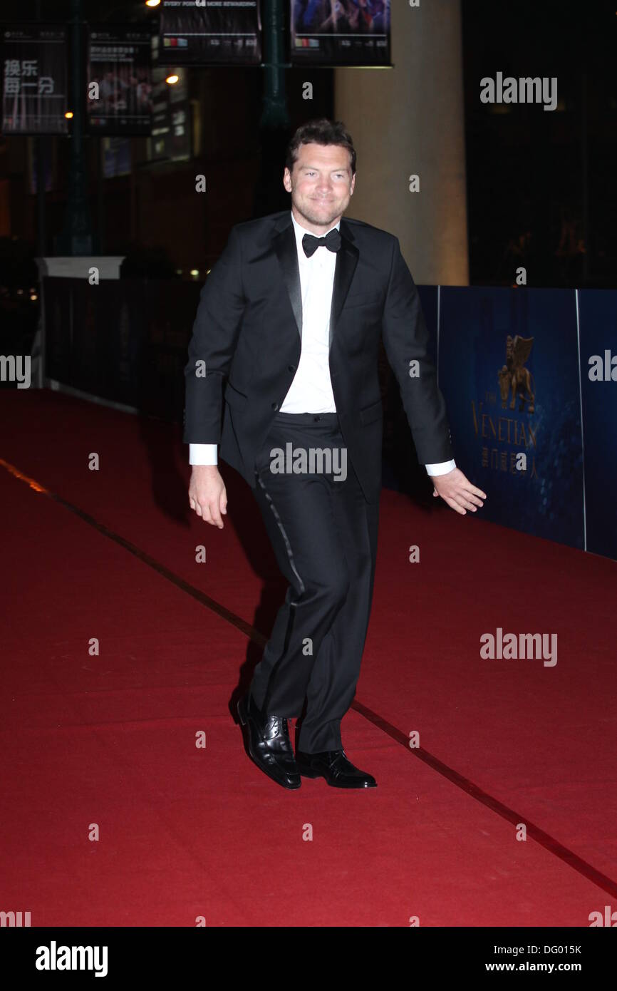 Macao, China. 7th Oct, 2013. Actor Samuel Shane Worthington arrives on ...