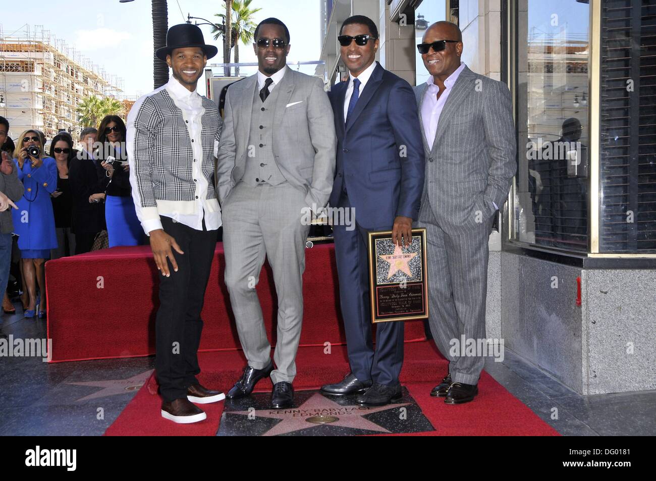 Los Angeles, CA, USA. 10th Oct, 2013. Usher, Sean P. Diddy Combs, Kenny ...