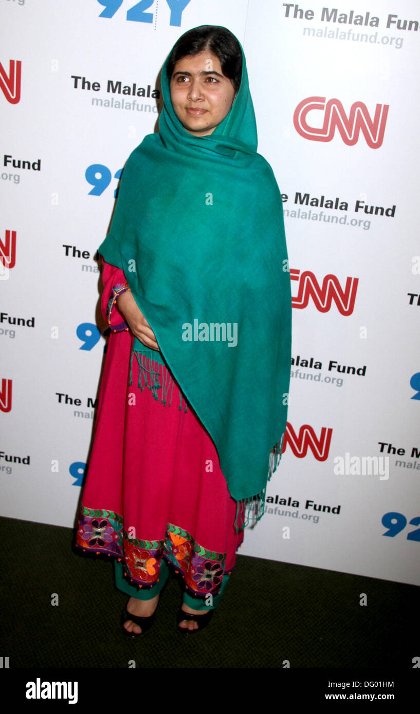 New York, USA. 10th Oct, 2013. MALALA YOUSAFZAI attends the photo op ...