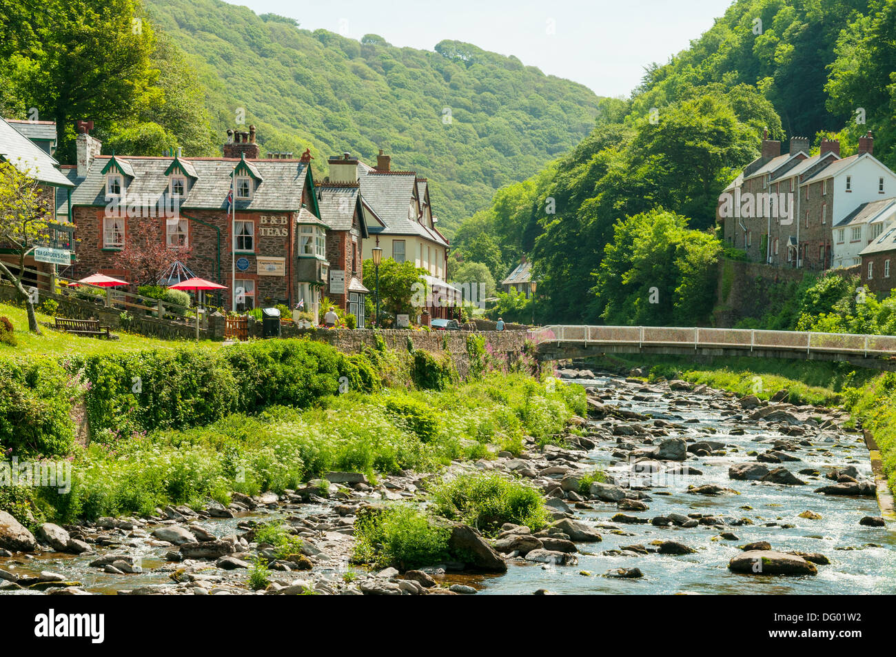 River Lyn, Lynmouth, Devon, England Stock Photo - Alamy