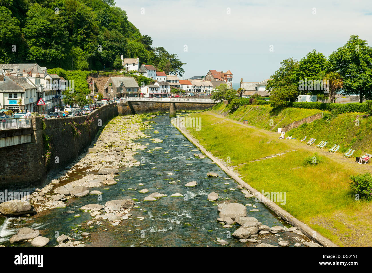River Lyn, Lynmouth, Devon, England Stock Photo - Alamy