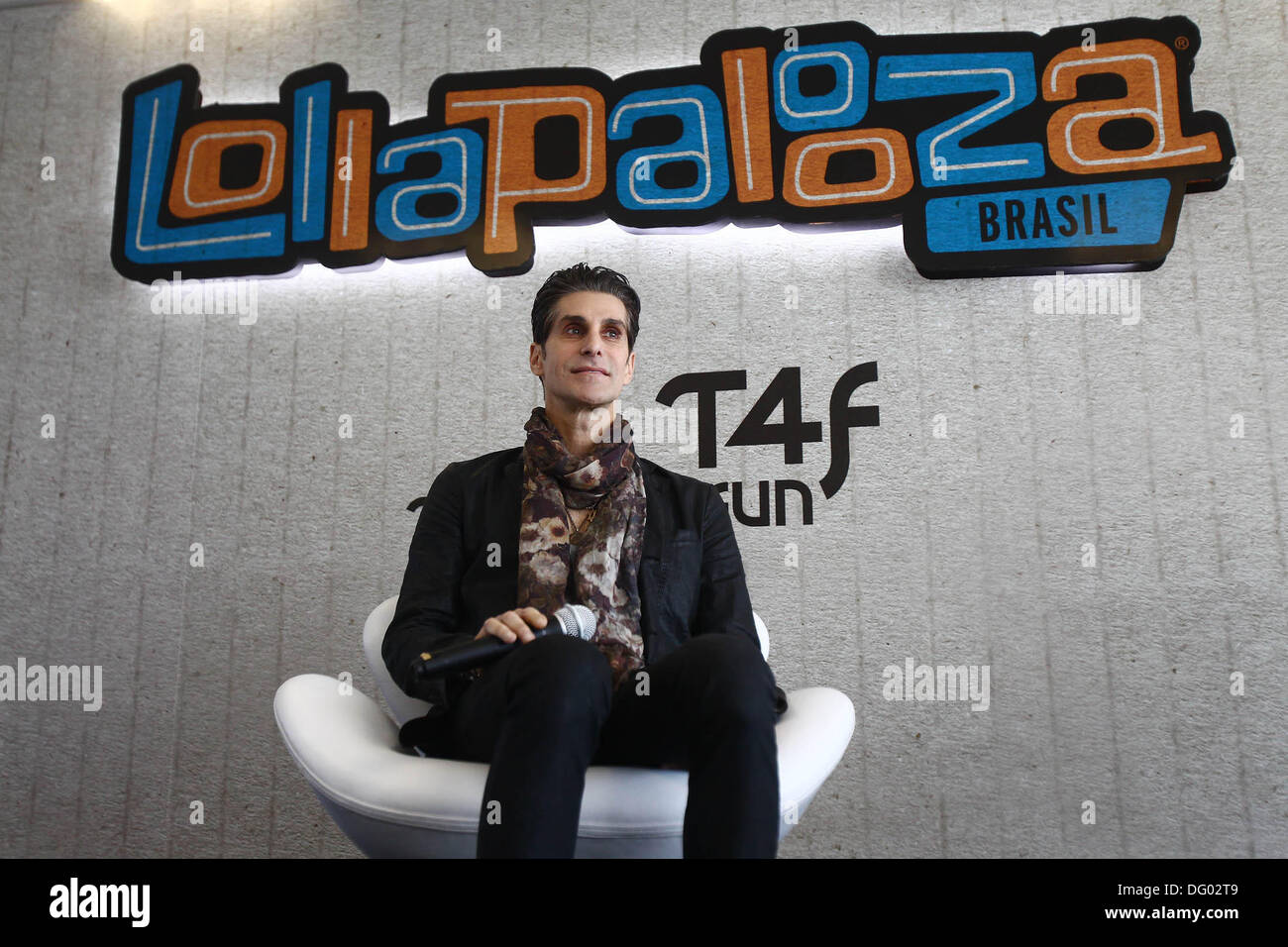 Sao Paulo, Brazil. 10th October 2013. Perry Farrell, lead singer of the ...