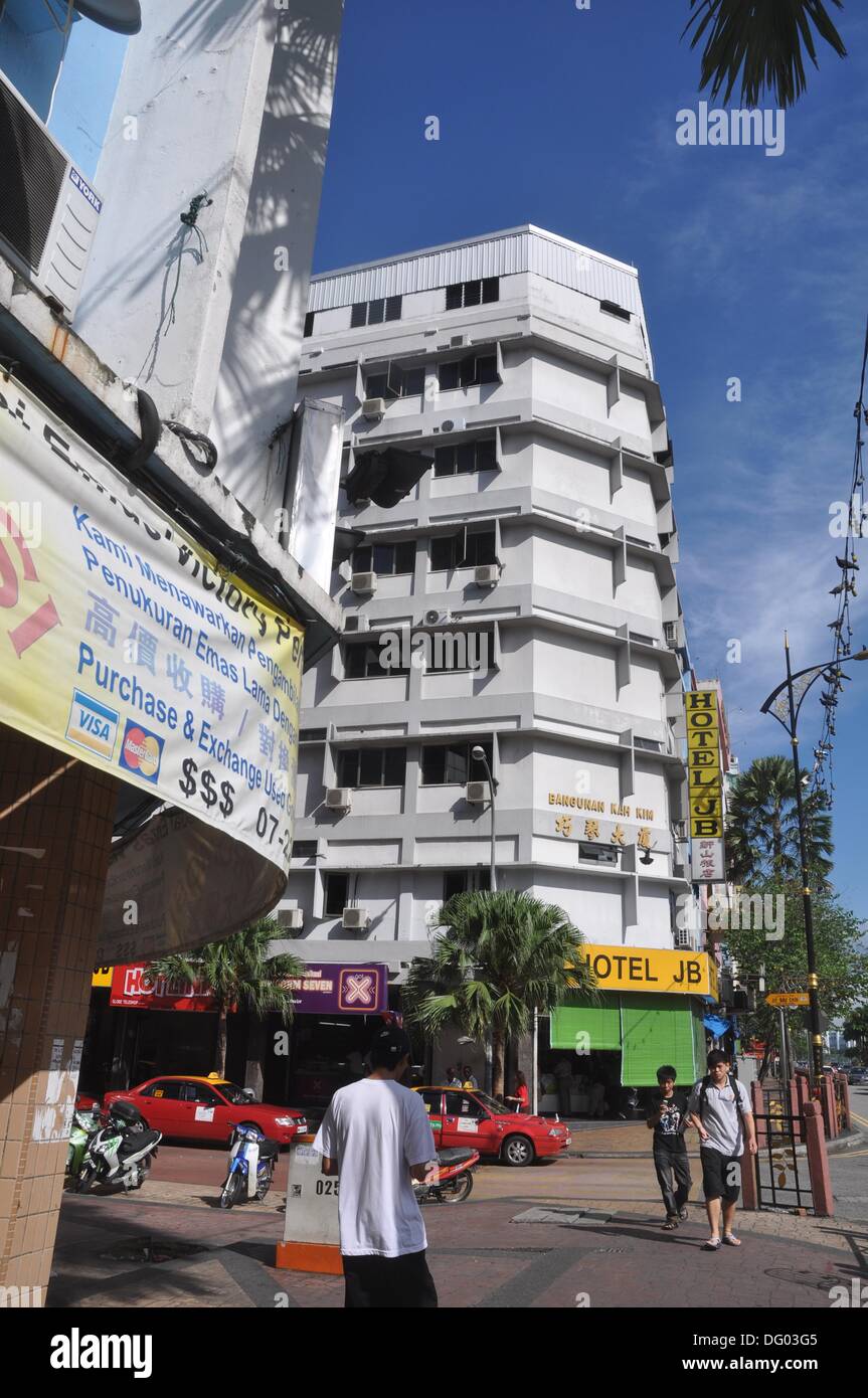 Johor Bahru (Malaysia): buildings along Jalan Wong Ah Fook Stock Photo ...