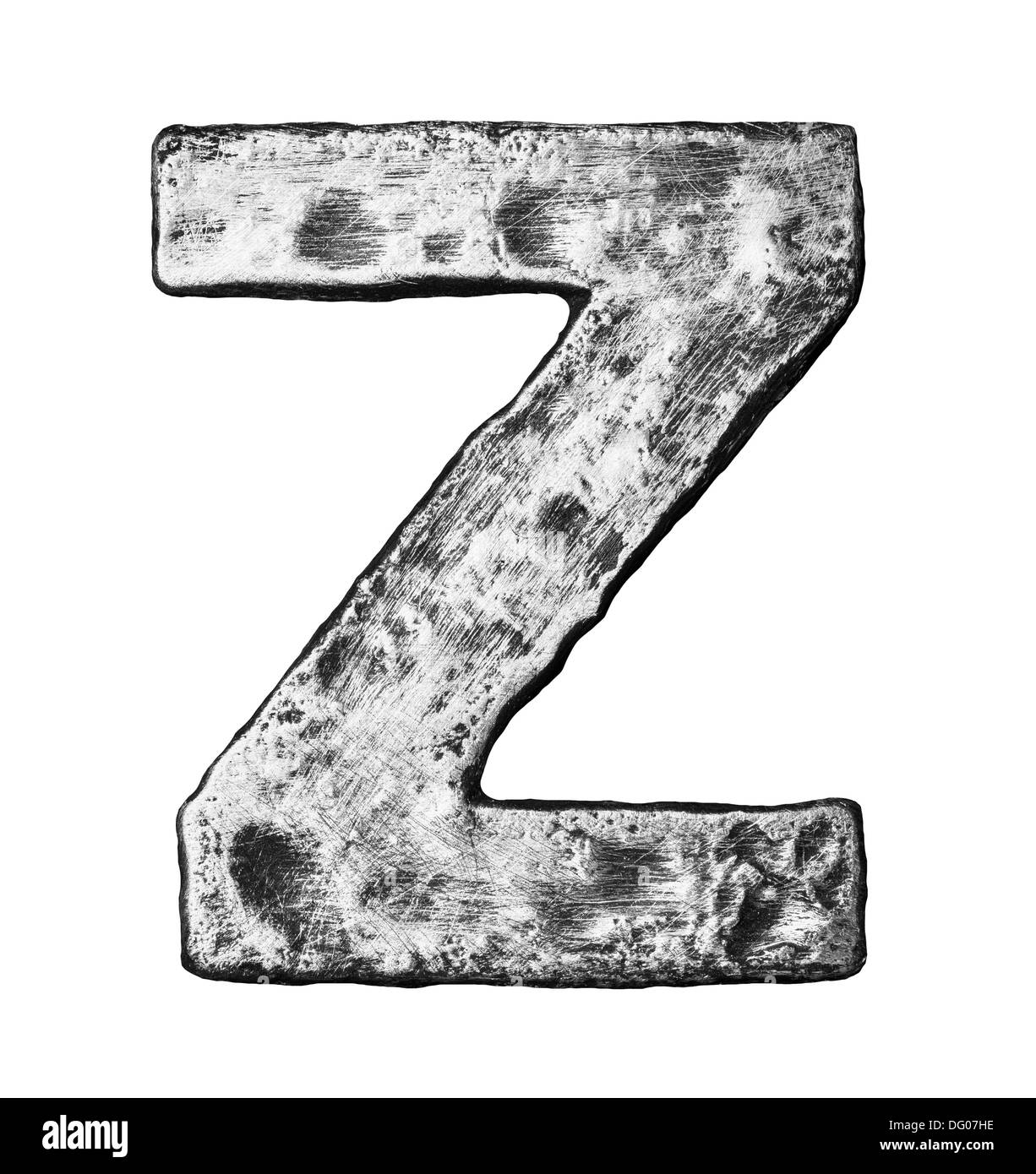 Metal alloy alphabet letter Z Stock Photo - Alamy