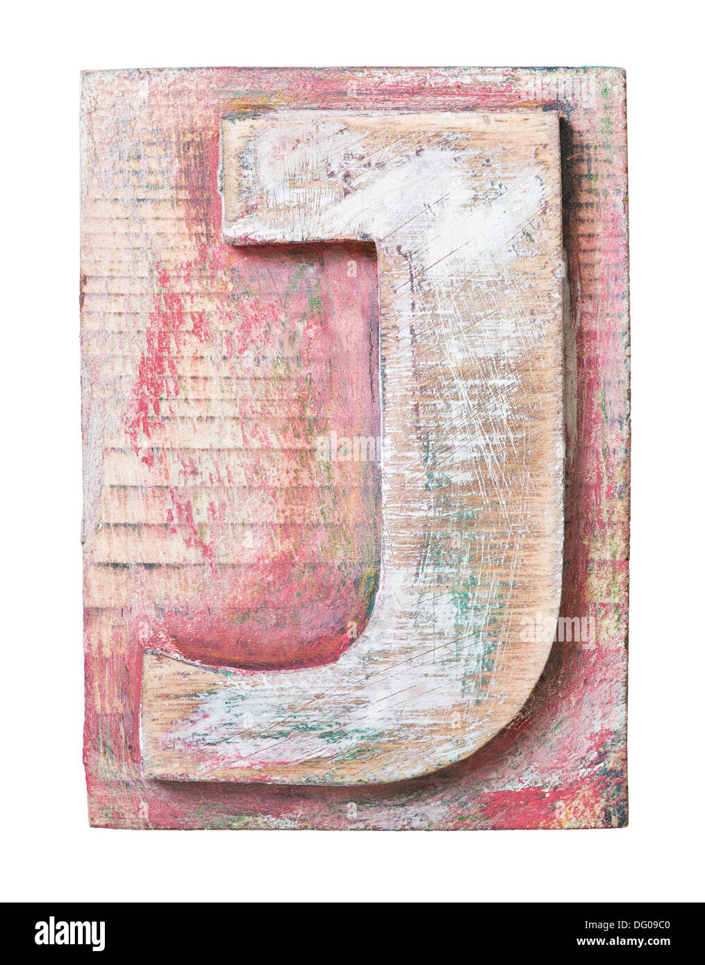 Wooden alphabet block, letter J Stock Photo - Alamy