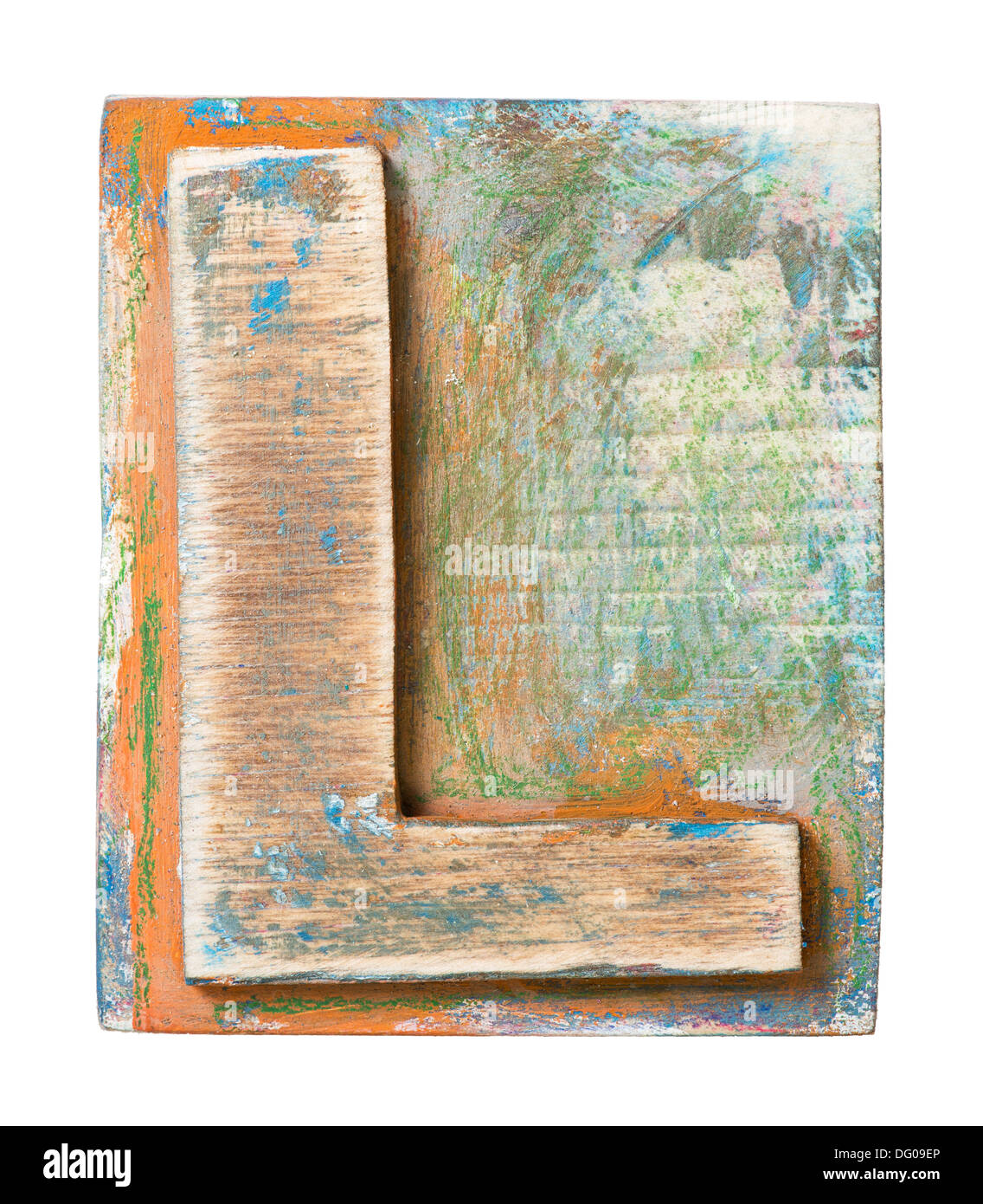 Wooden alphabet block, letter L Stock Photo - Alamy