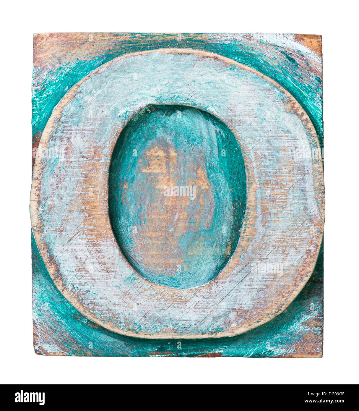 Wooden alphabet block, letter O Stock Photo - Alamy