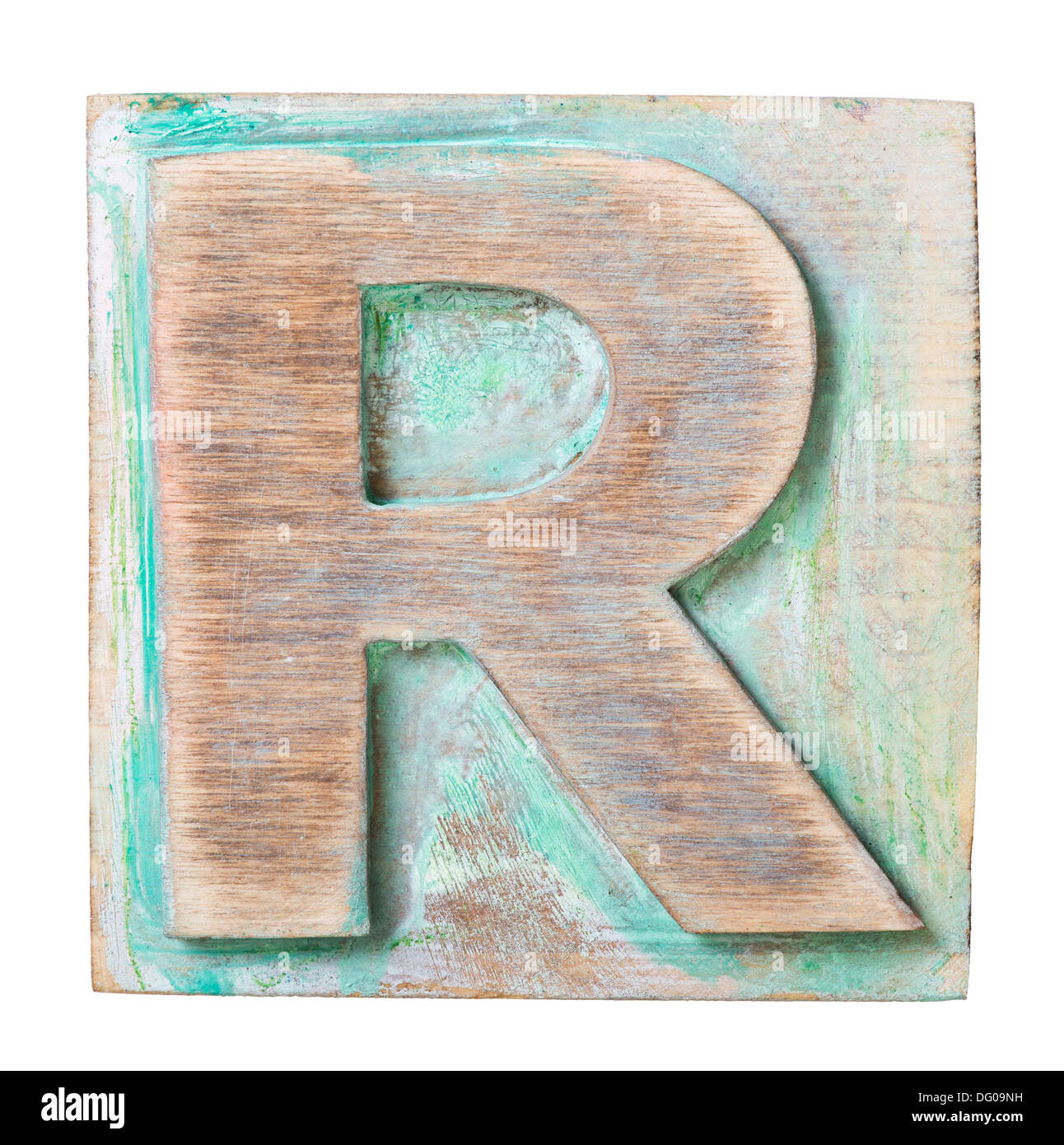 Wooden alphabet block, letter R Stock Photo - Alamy