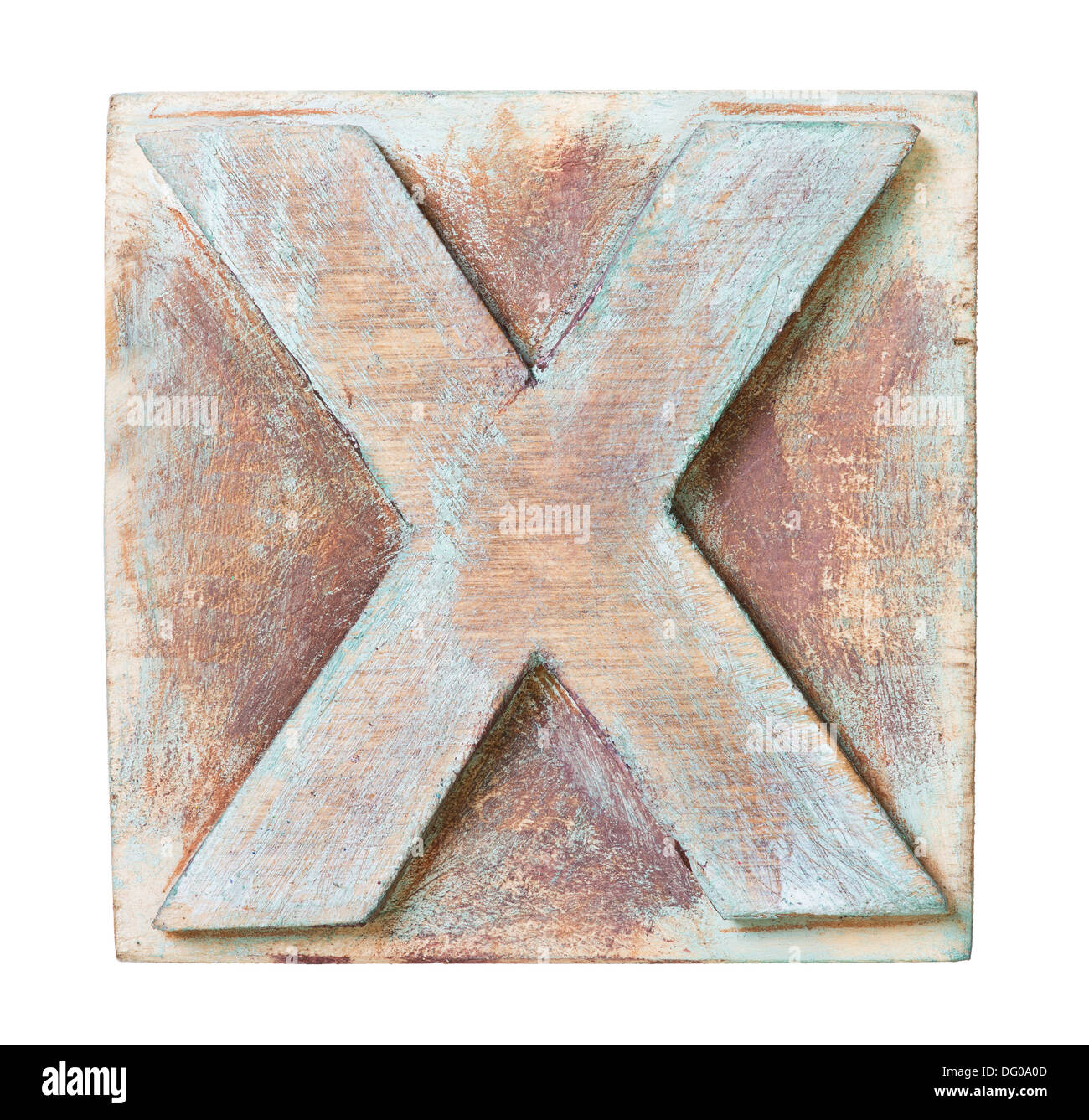 Wooden alphabet block, letter X Stock Photo - Alamy