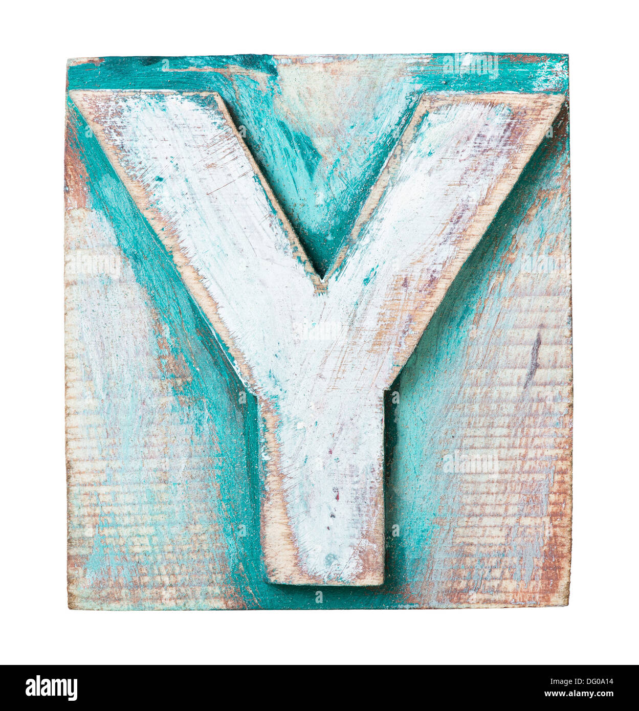 Wooden alphabet block, letter Y Stock Photo - Alamy