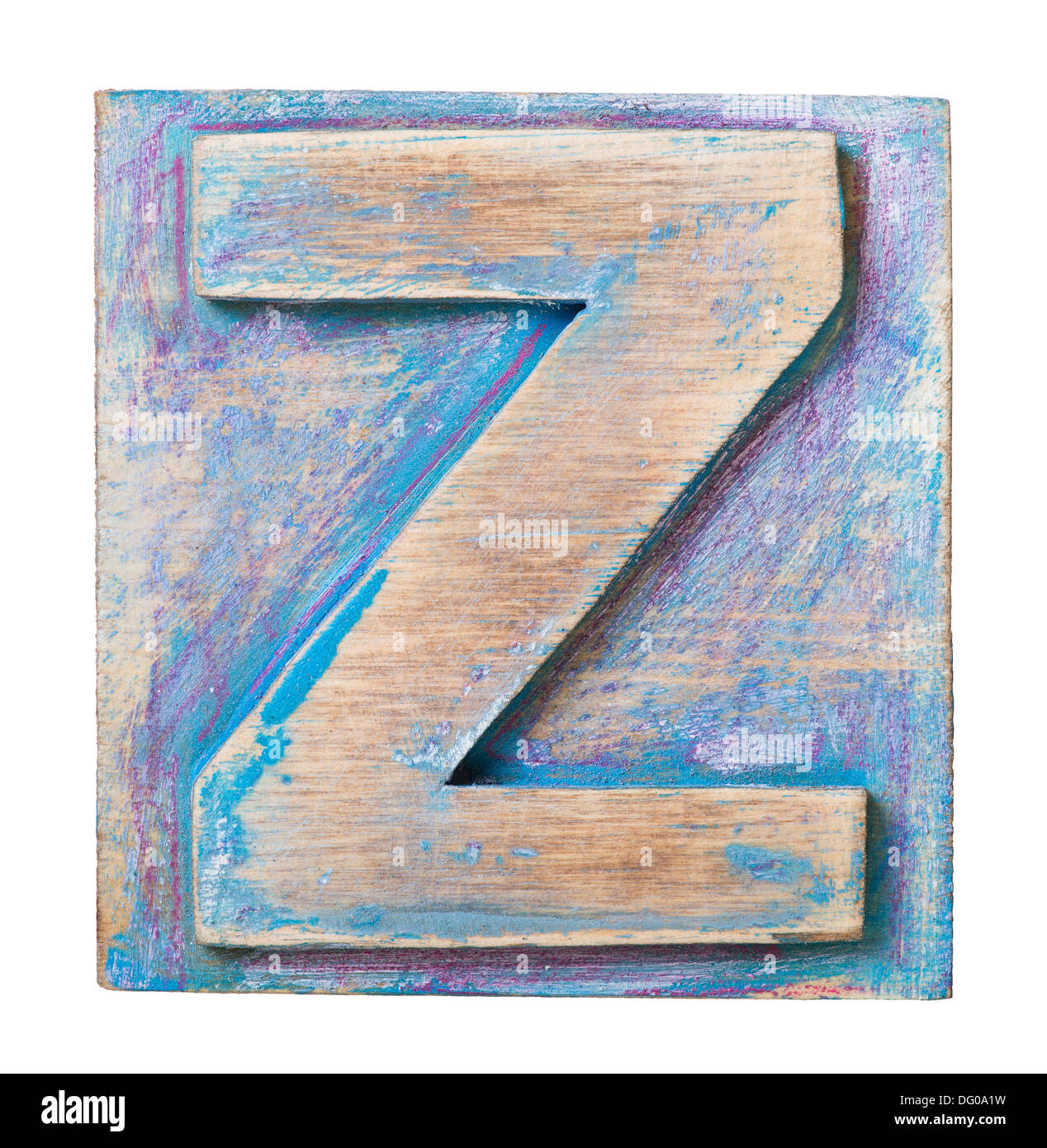 Wooden alphabet block, letter Z Stock Photo - Alamy