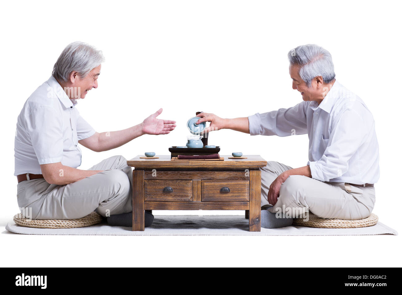 Friends drinking tea Cut Out Stock Images & Pictures - Alamy