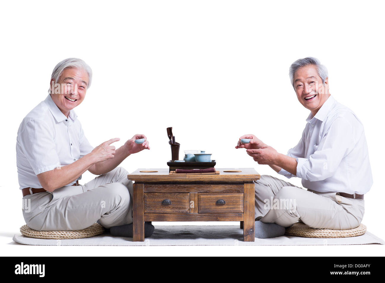 Drink tea with friends Cut Out Stock Images & Pictures - Alamy