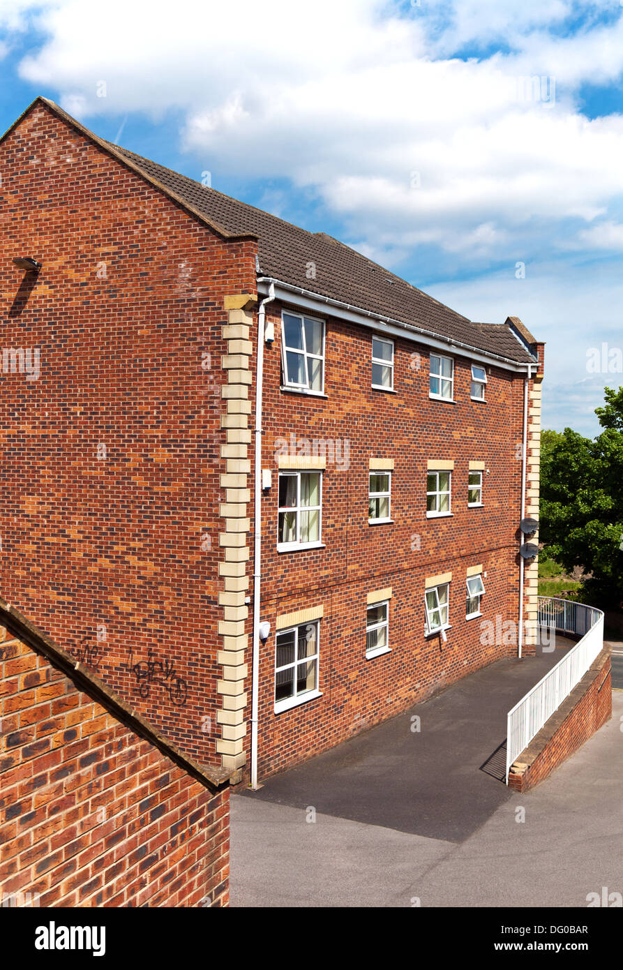 Residential brick house Stock Photo - Alamy