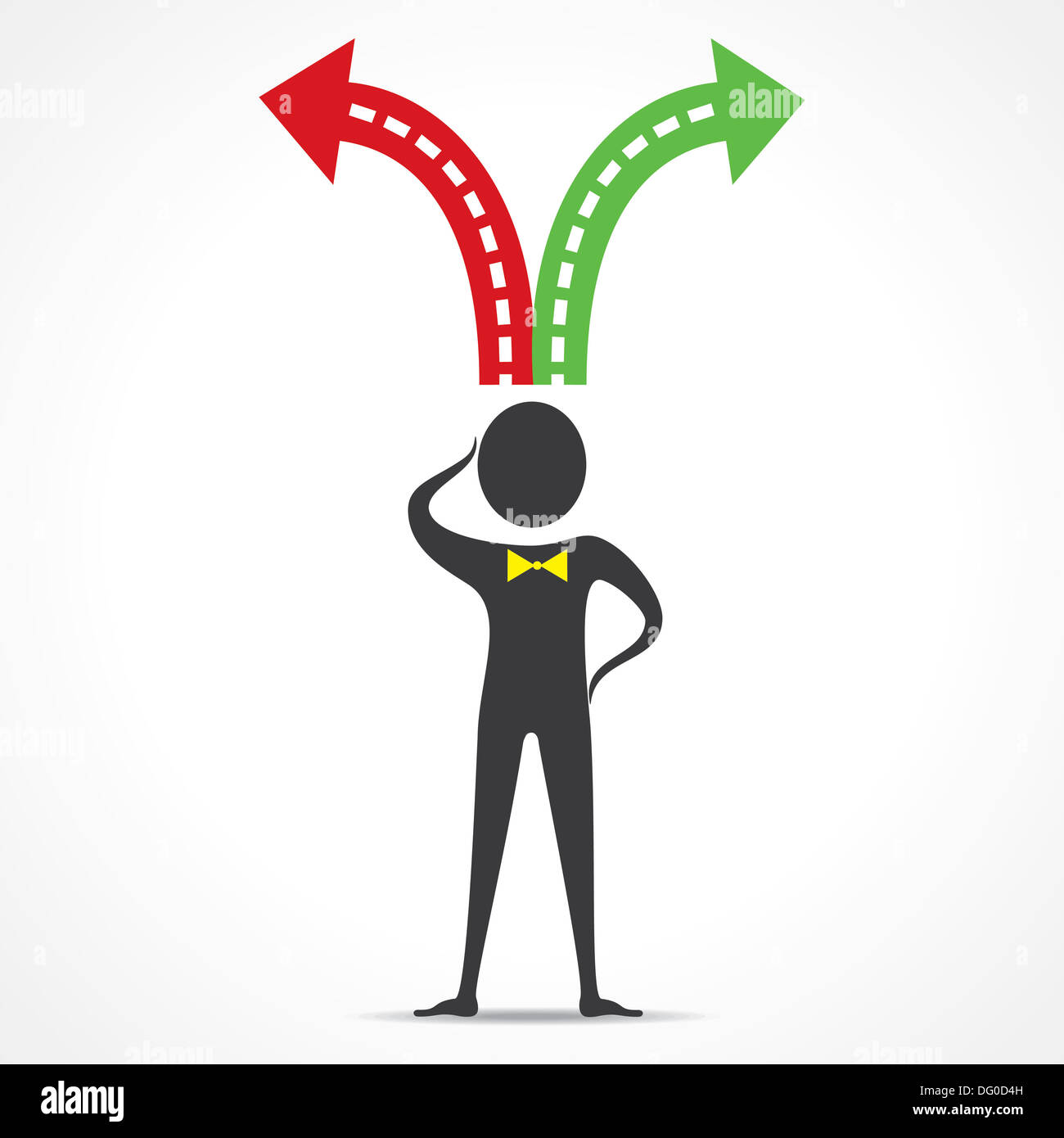 illustration of What is the best path to take?stock vector Stock Photo ...