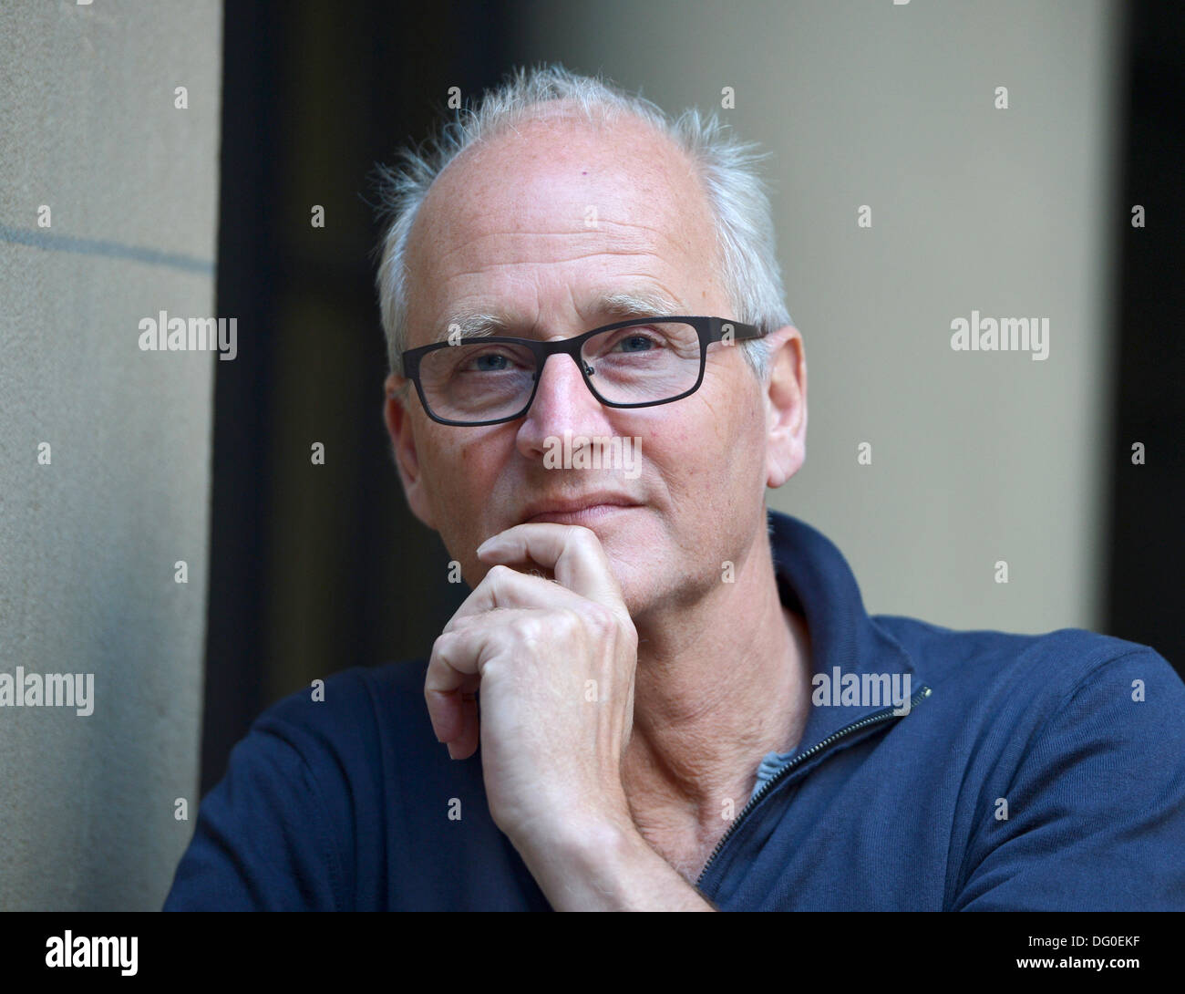 Dutch author and actor Herman Koch poses for the camera at the ...