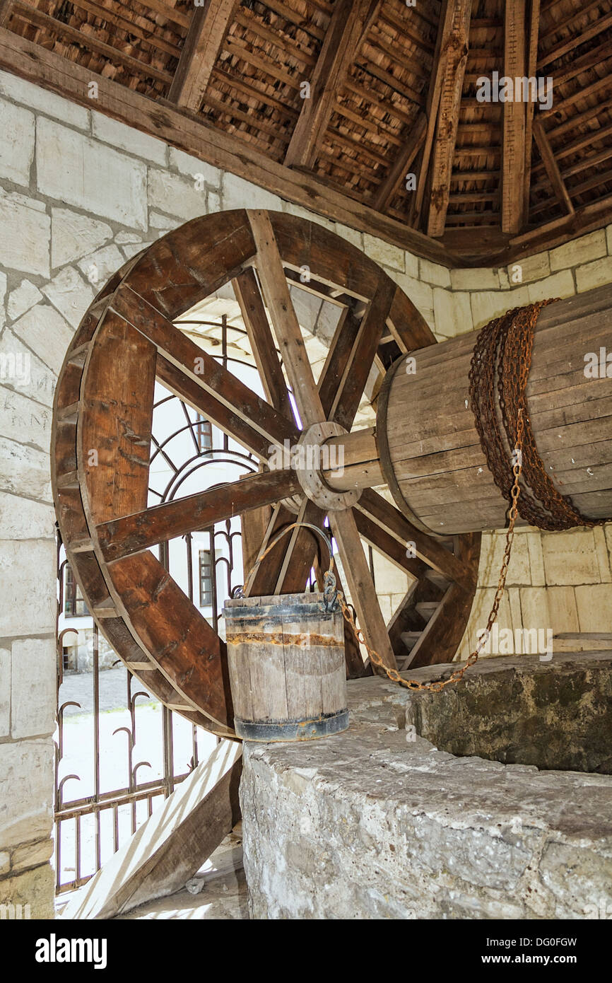 Old medieval water well Stock Photo - Alamy