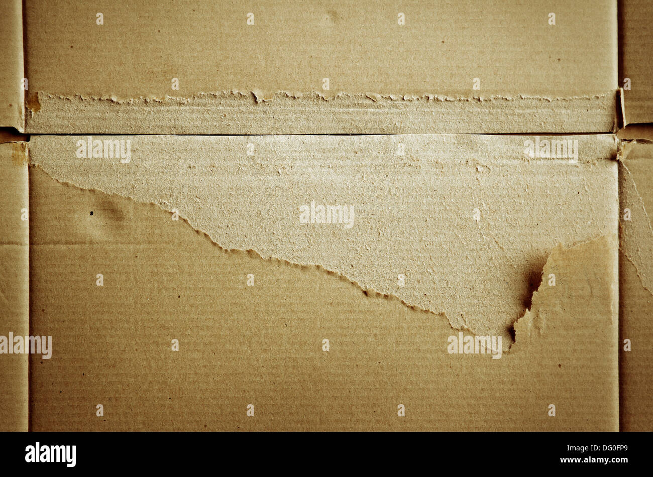 Closeup of ripped brown paper texture Stock Photo - Alamy