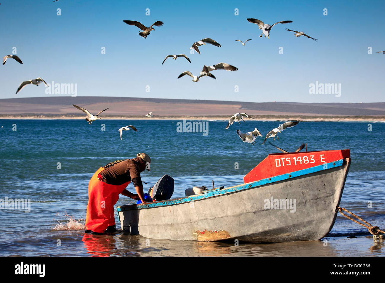 Fishing boats paternoster western cape hi-res stock photography and ...