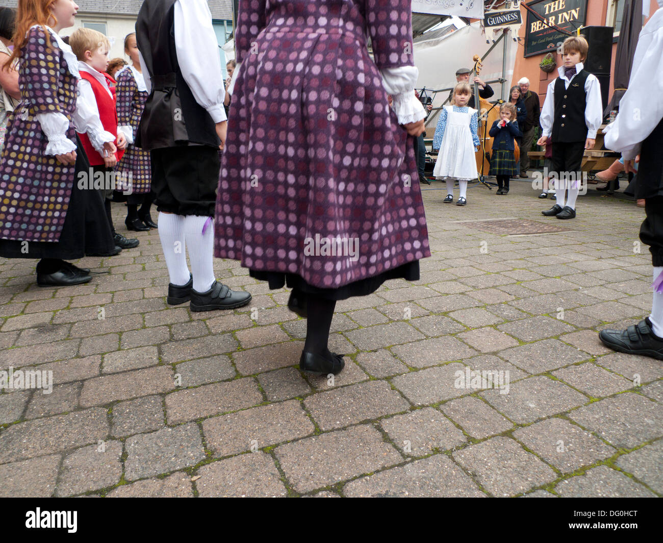 Children from Menter Bro Dinefwr perform traditional Welsh folk dance ...