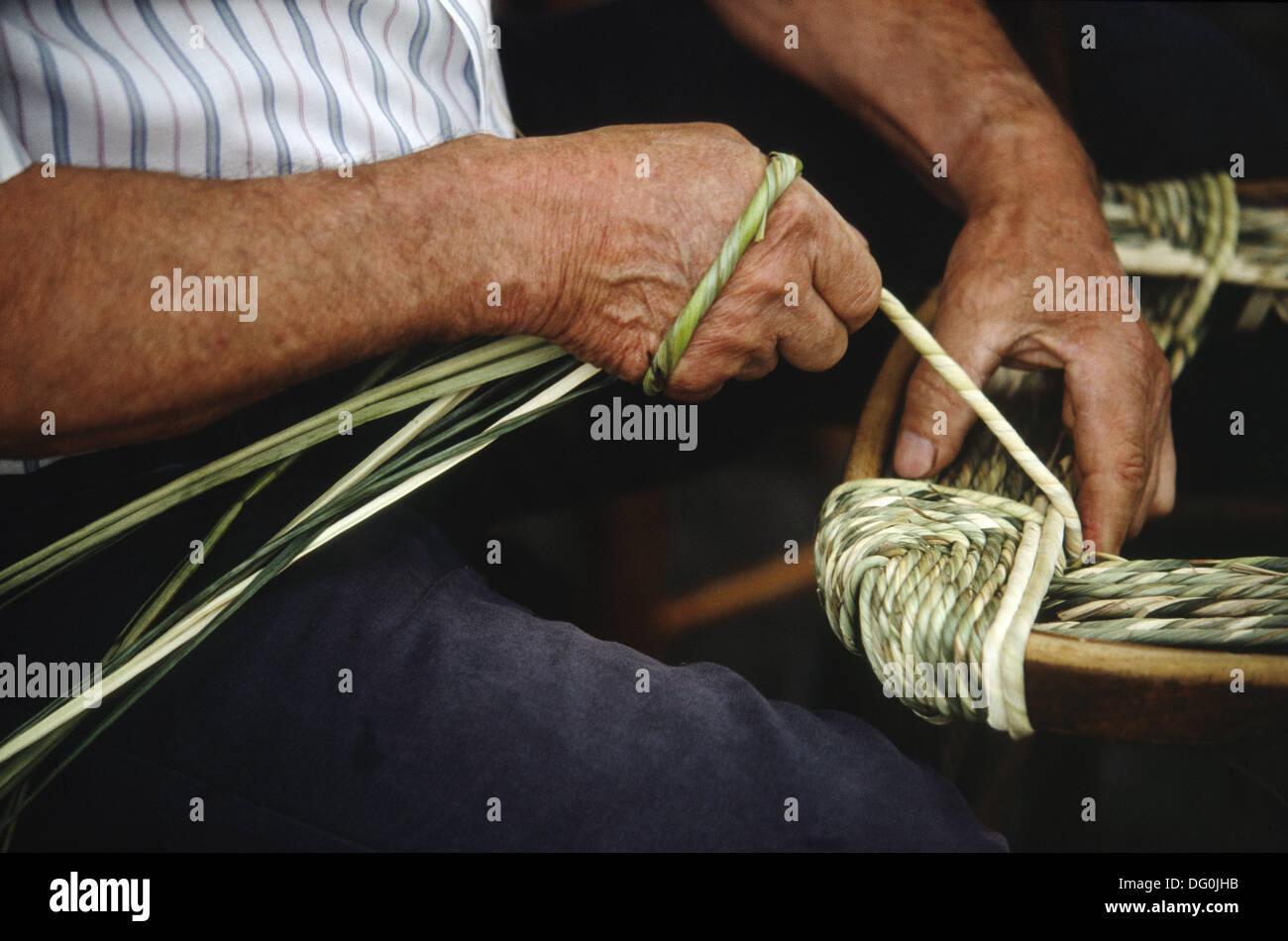 Straw bottom chair hi-res stock photography and images - Alamy