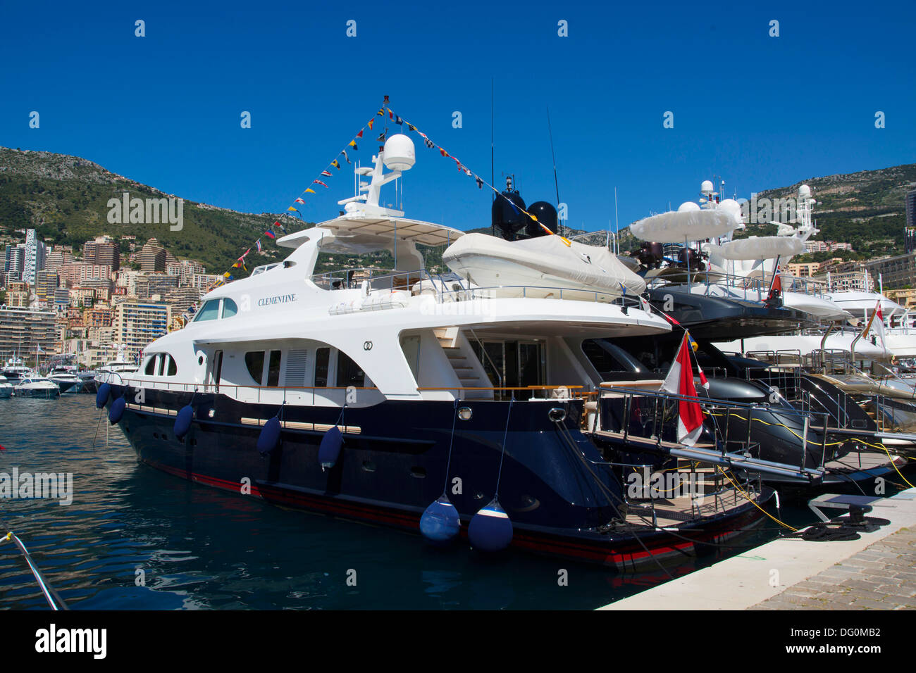 Yacht, Ship, Port, Hercule, Monaco, Monte Carlo Stock Photo - Alamy