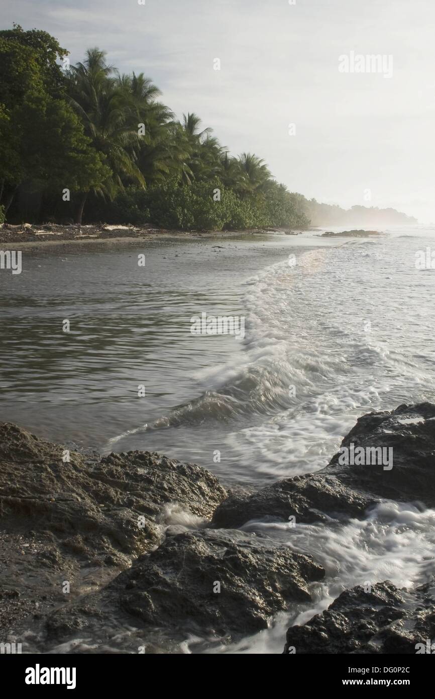 Empty tropical beach, photographed in Costa Rica Stock Photo - Alamy