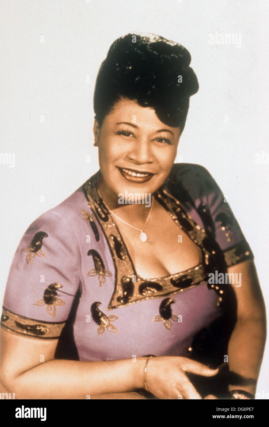 ELLA FITZGERALD (1917-1996) American jazz singer about 1960 Stock Photo ...