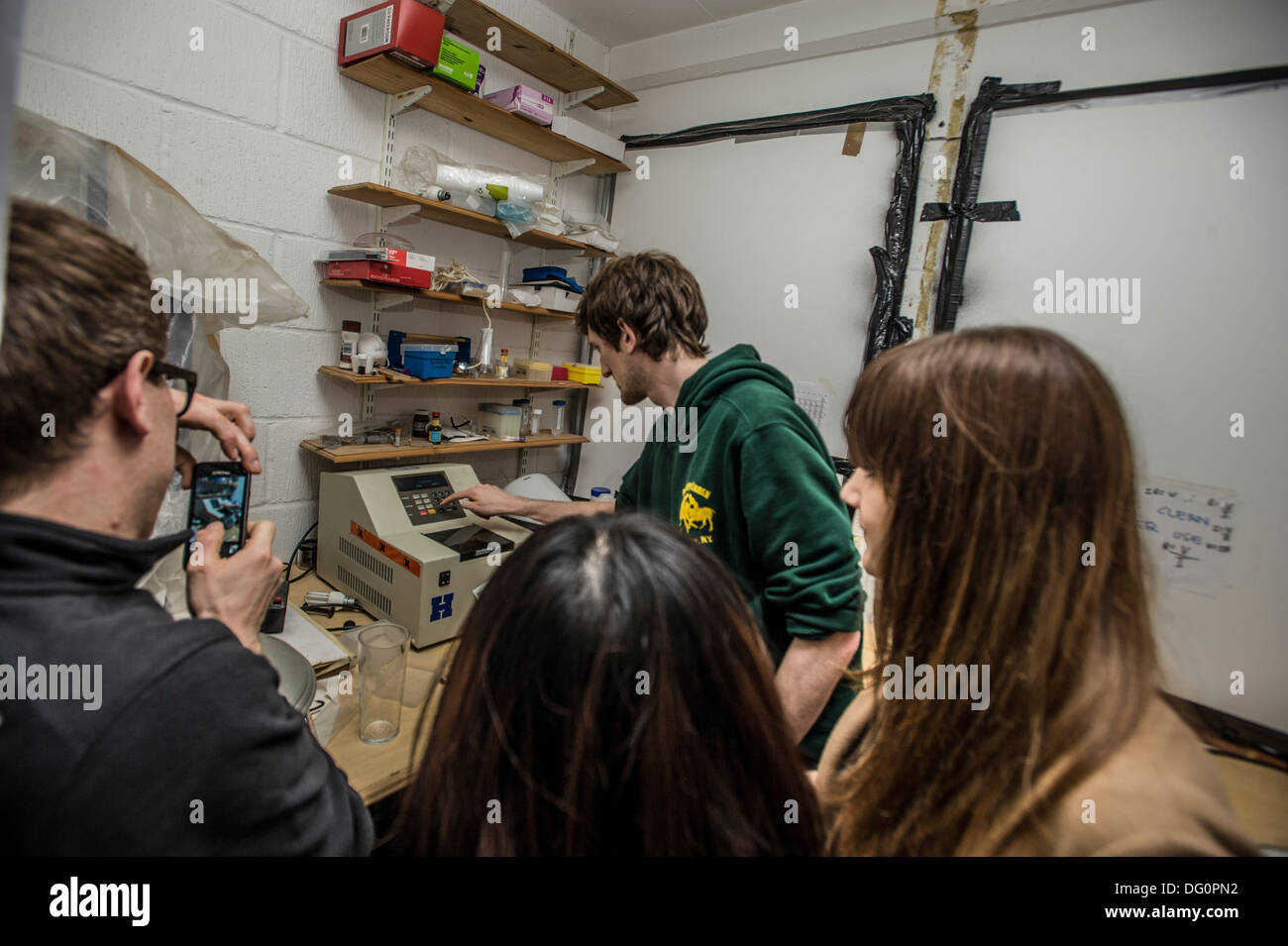 Arduino sign reads The Hackspace London Hack space Shoreditch Ec2 a non ...