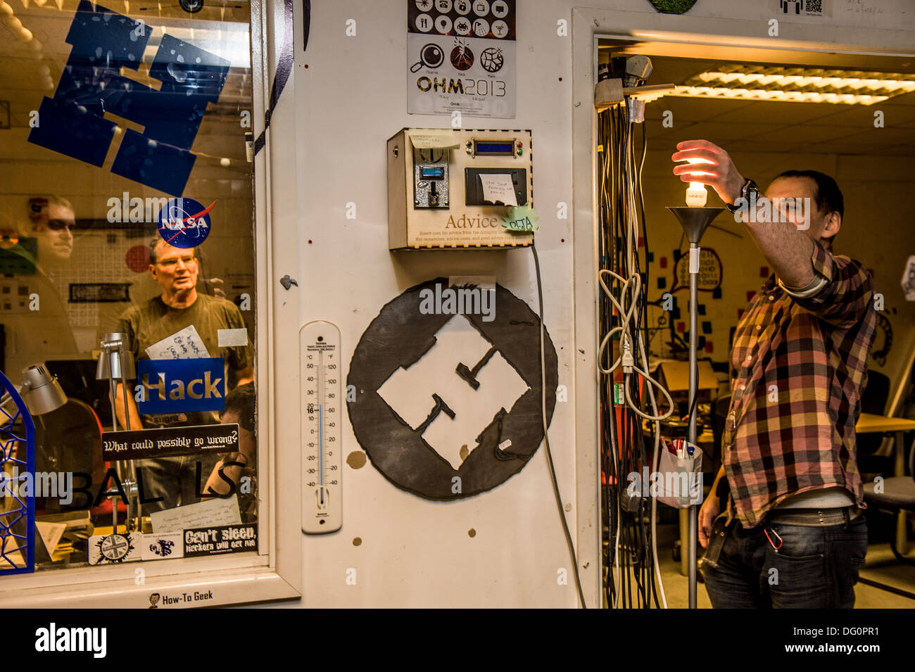 HS member Phil and a server that he has re purposed to power a CB radio ...