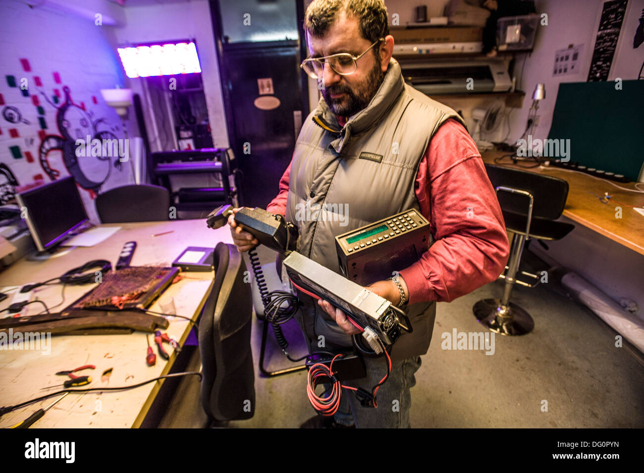 HS member Phil and a server that he has re purposed to power a CB radio ...