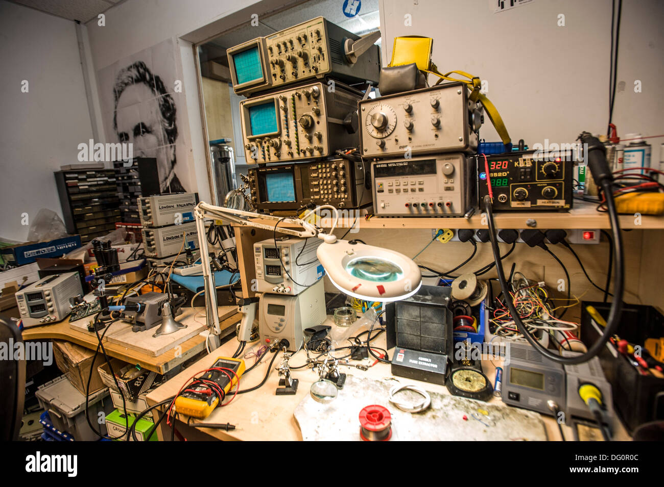 Arduino sign reads The Hackspace London Hack space Shoreditch Ec2 a non ...