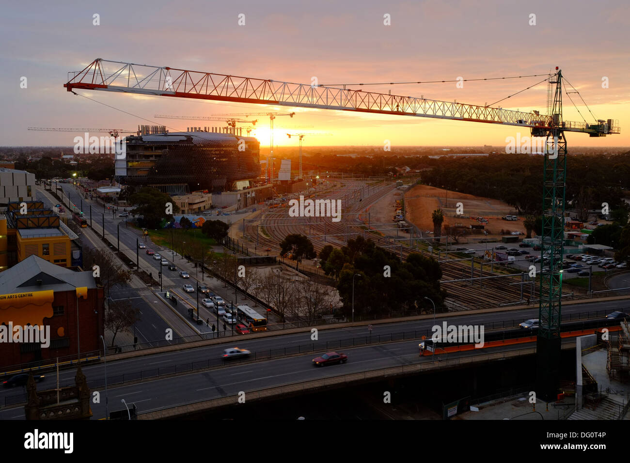 Adelaide australia dusk hi-res stock photography and images - Alamy