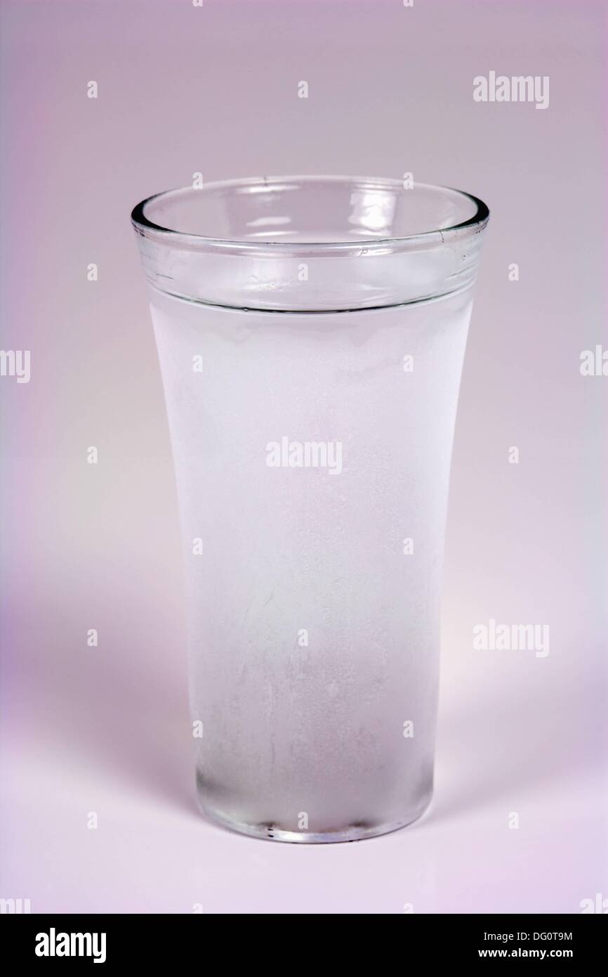 Shot of frozen vodka Stock Photo - Alamy