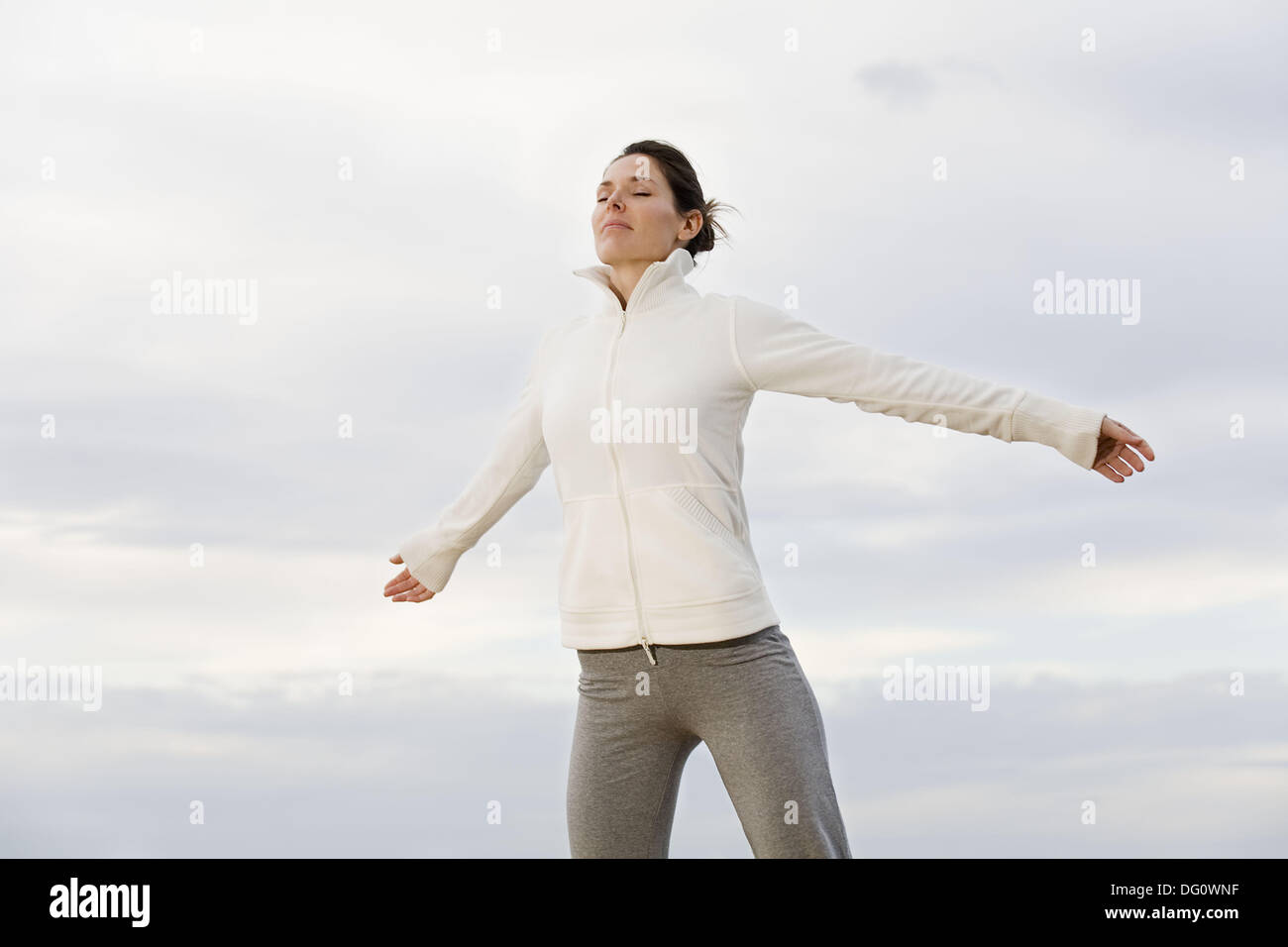 Lady breathing in hi-res stock photography and images - Alamy