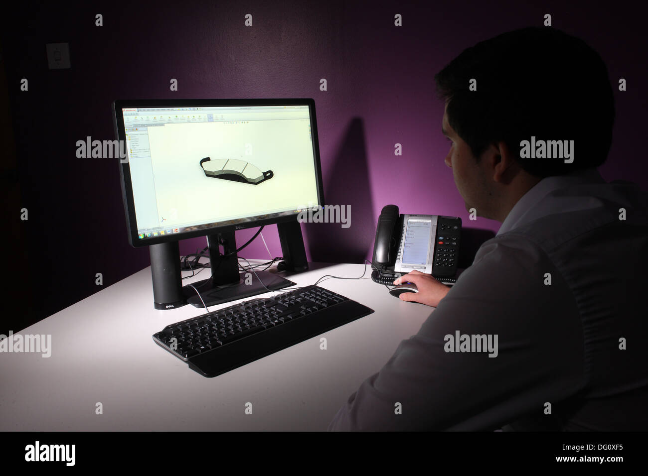 CAD computer aided design operator Stock Photo - Alamy