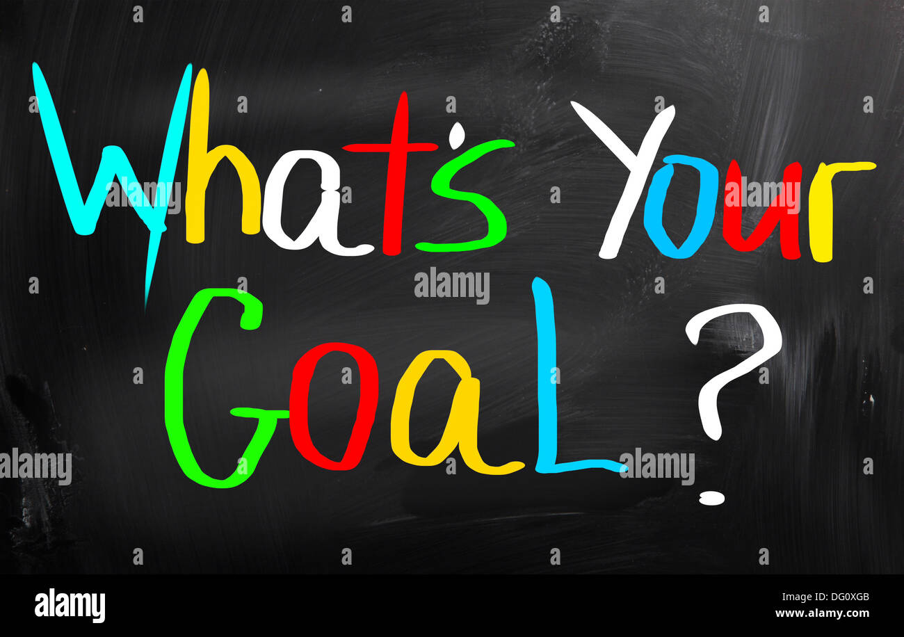 Set Goals Concept Stock Photo - Alamy