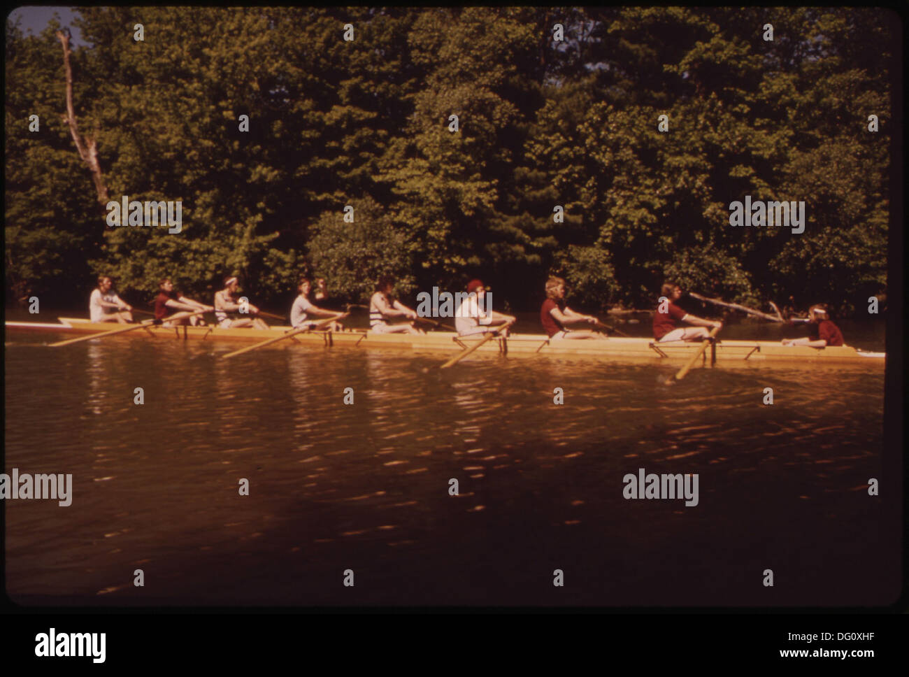VISITING CREW AT GROTON SCHOOL ON THE NASHUA RIVER. THE RIVER IS SO ...