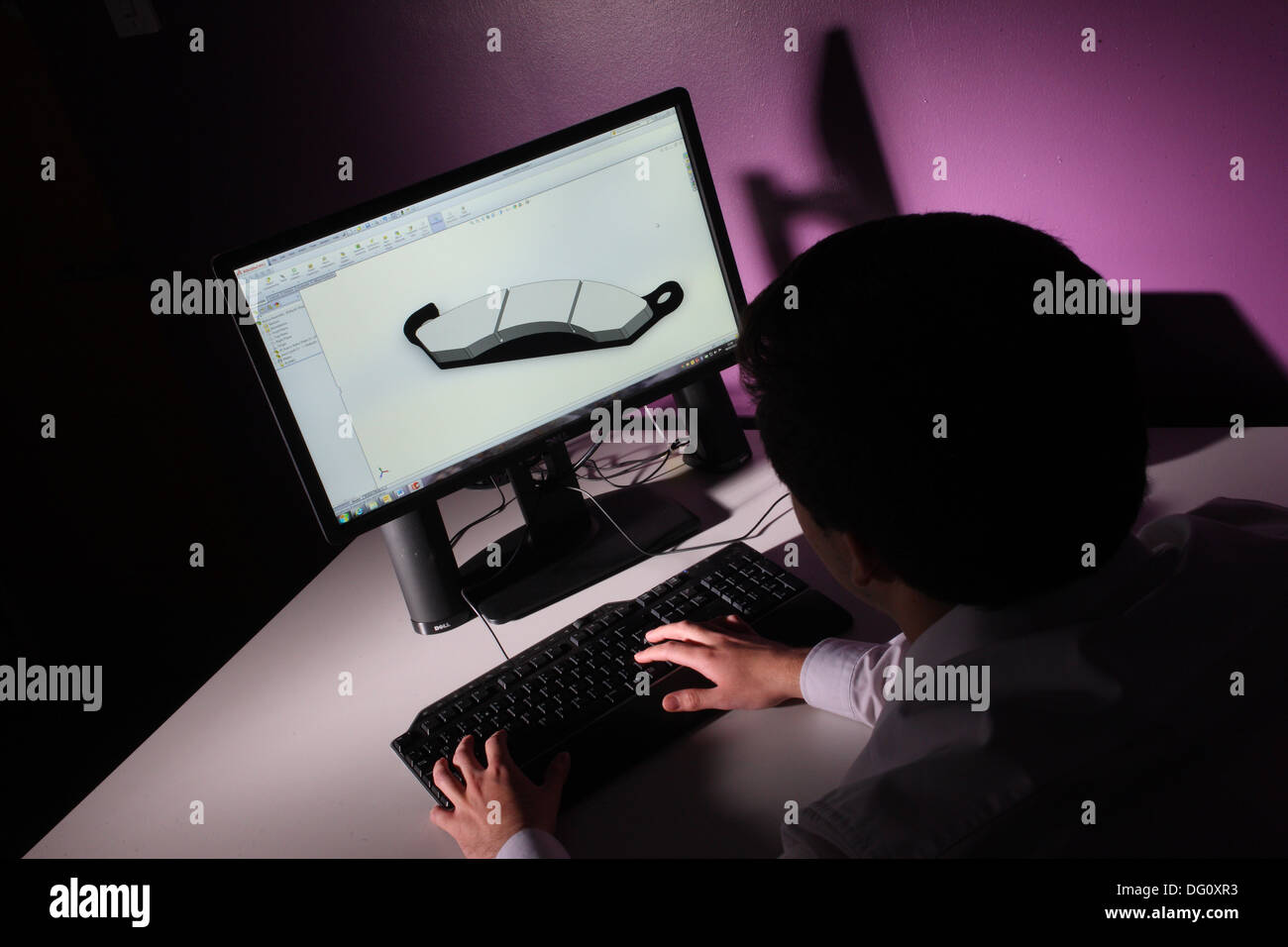 CAD computer aided design operator Stock Photo - Alamy
