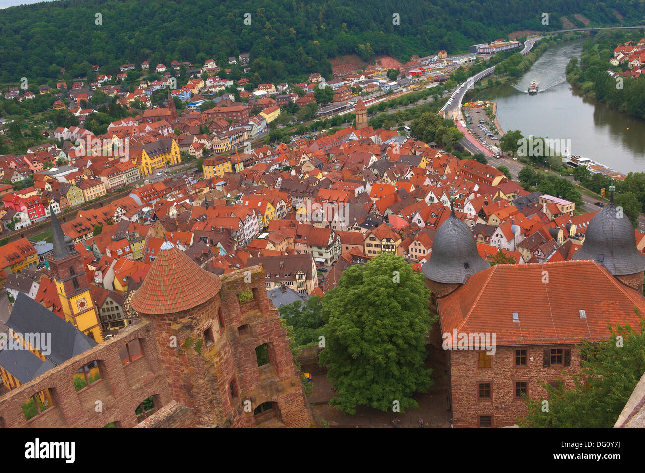 Wertheim, Main River, Main-Tauber, Romantische Strasse, Romantic Road ...