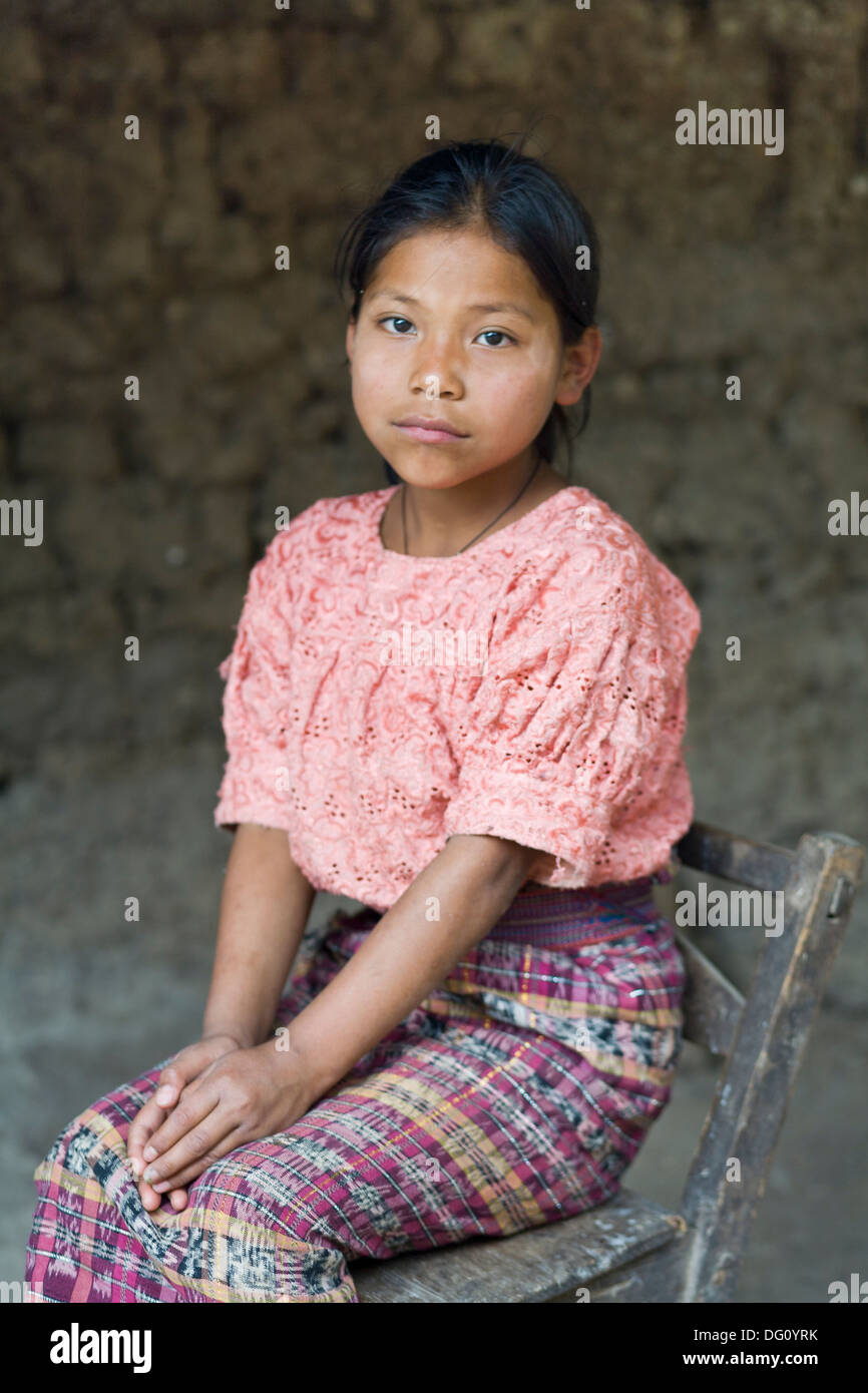 Mayan girl looking at camera hi-res stock photography and images - Alamy