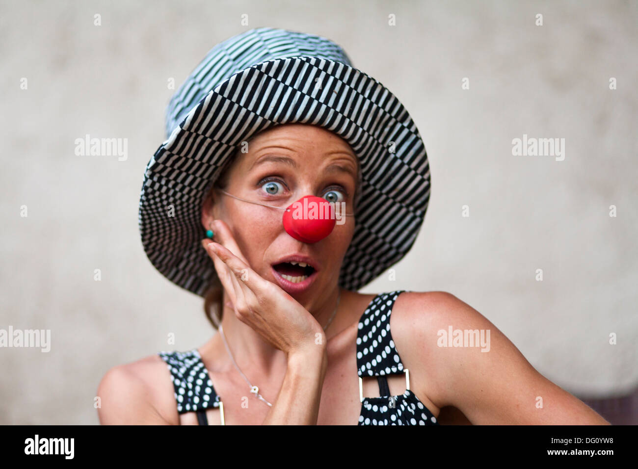 Woman female clown hi-res stock photography and images - Alamy