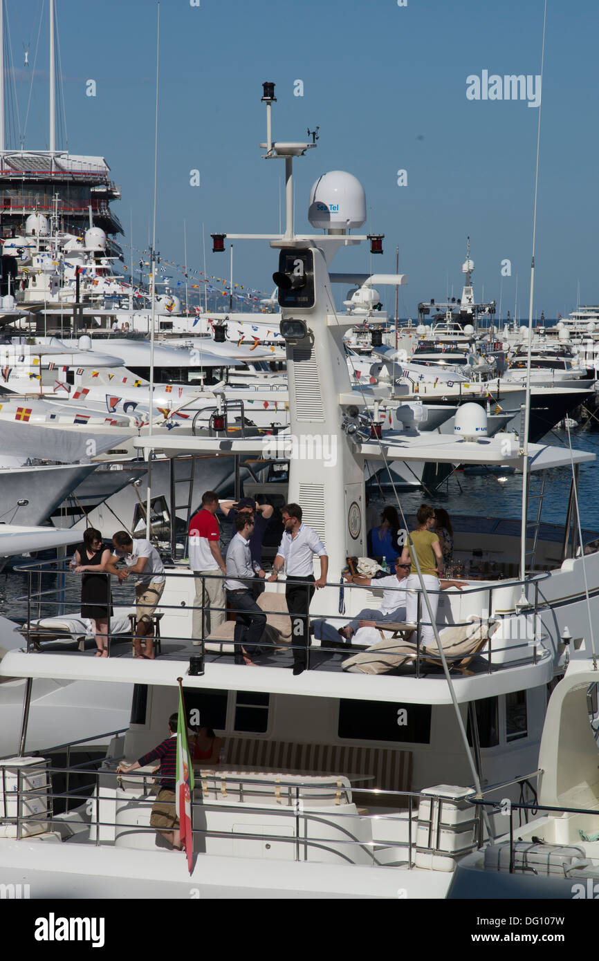 Ship, Yacht, Port, Hercule, Monaco, Monte Carlo Stock Photo - Alamy